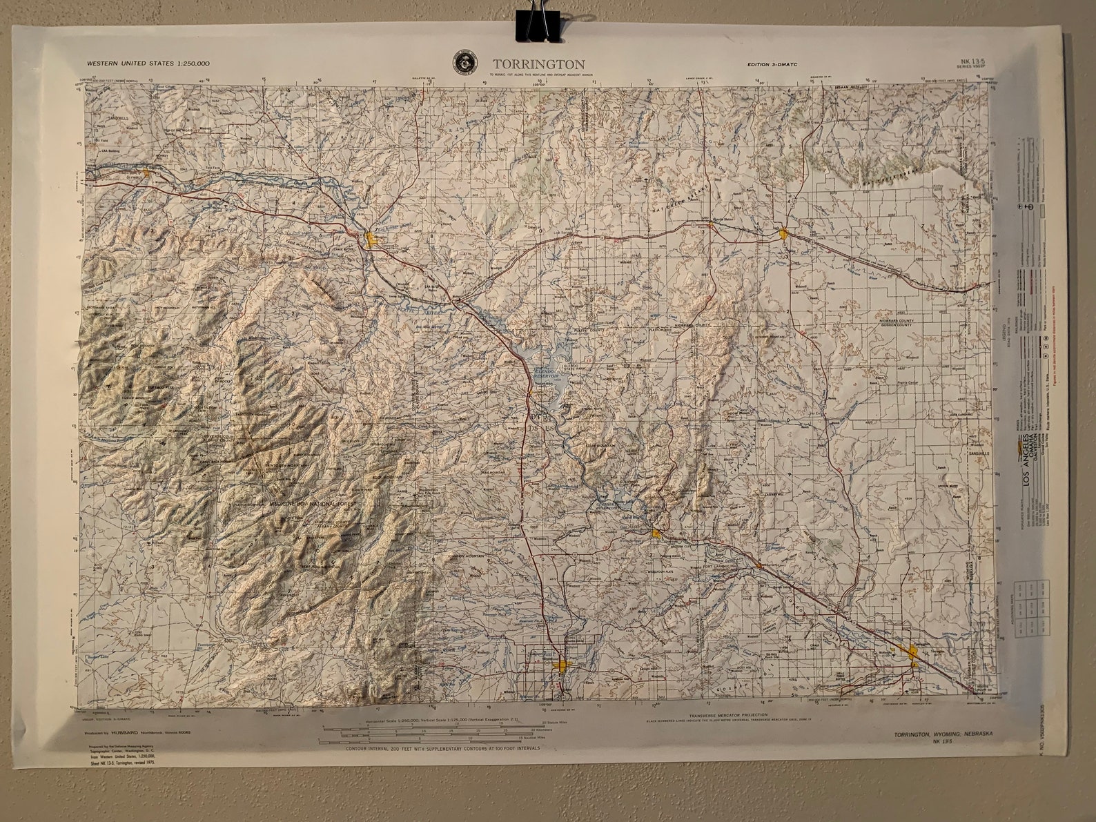 Torrington Hubbard Relief Raised Map - Etsy