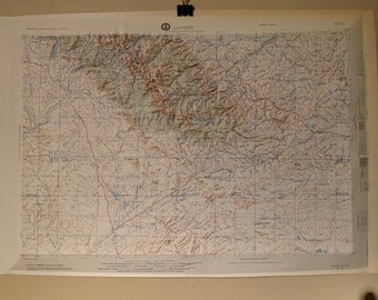 Rawlins WY CO Hubbard Raised Relief Map | Etsy