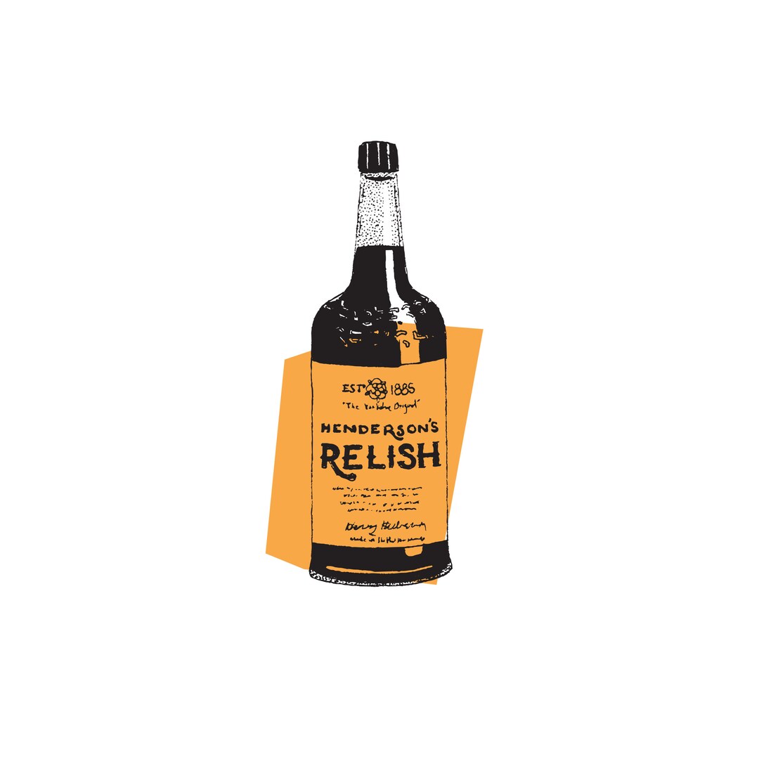 Hendersons Relish Bottle, Henderson's Art Print, Hendos, Sheffield ...