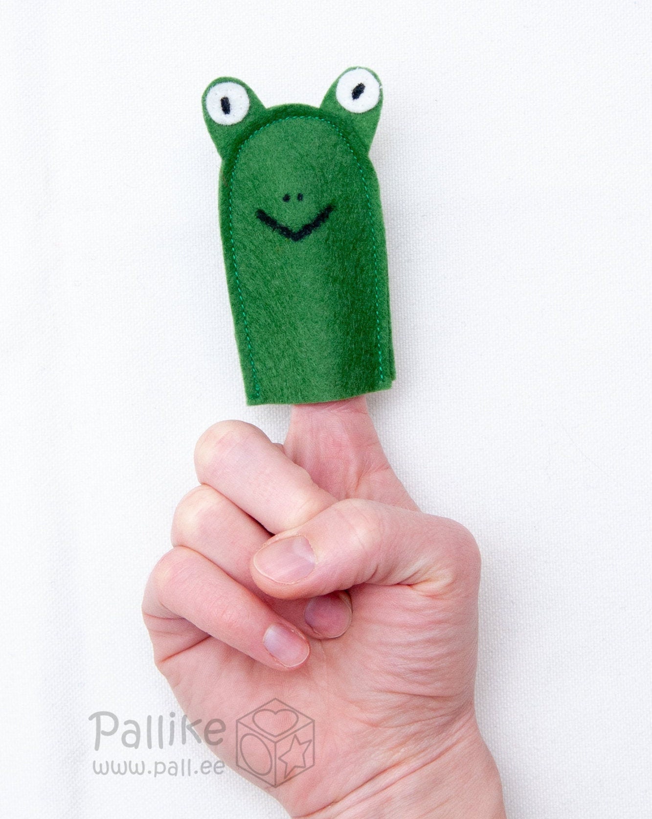 Frog finger puppet Simple frog wool felt finger puppet for | Etsy
