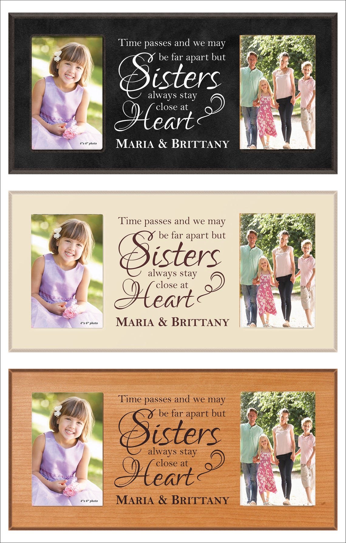 Custom Sisters Photo Frame Personalized Sister Picture Frame | Etsy