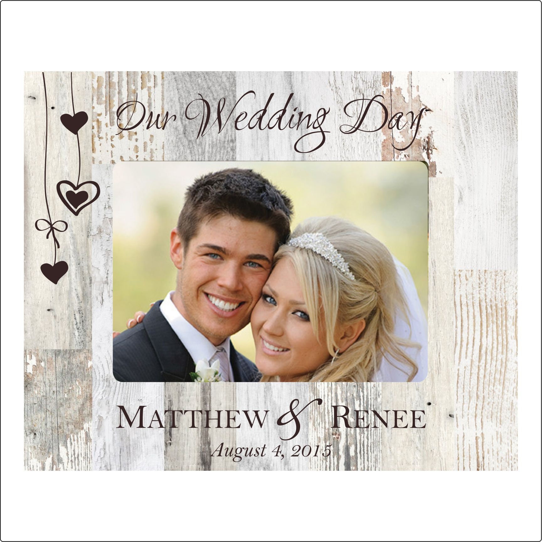 Personalized Wedding Signature Frames