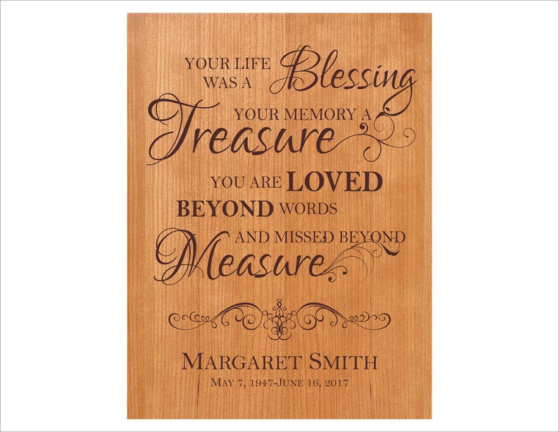 Custom Memorial Plaque In Loving Memory Sympathy Gift | Etsy