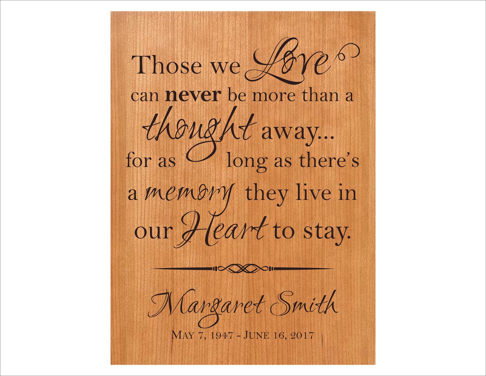 Personalized in Memory Plaque, in Loving Memory, Memorial Gift, those ...
