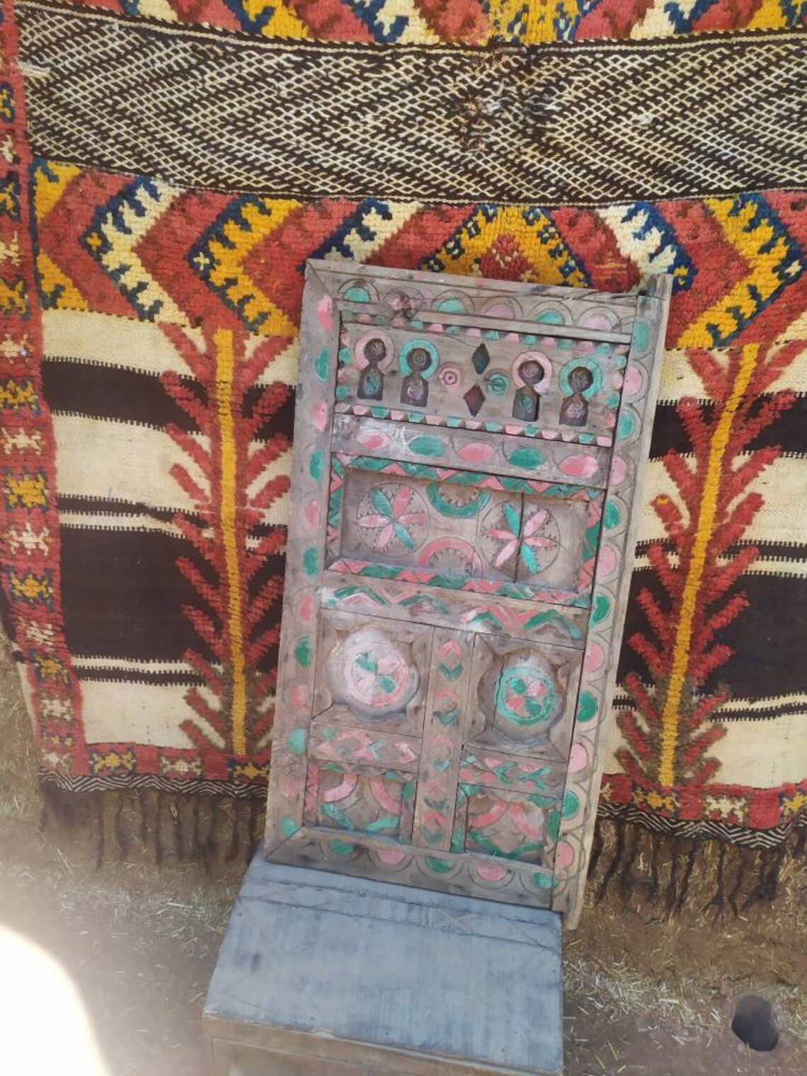 Unique Moroccan Berber Door, Traditional Moroccan Door Carved Wooden ...