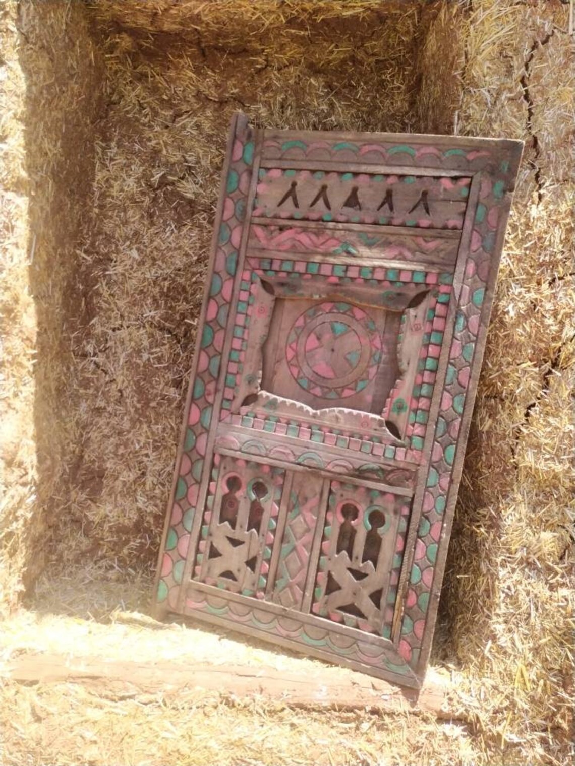 Unique Moroccan Berber Door, Traditional Moroccan Door Carved Wooden ...