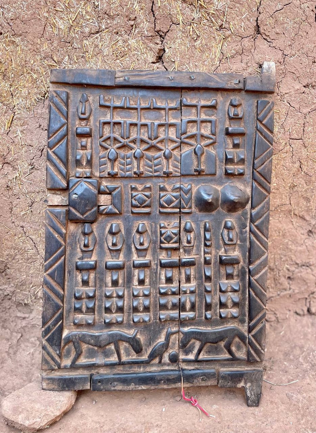 African Dogon Door Carved Wood Granary Door Dogoan Tribe Mali Dogon ...