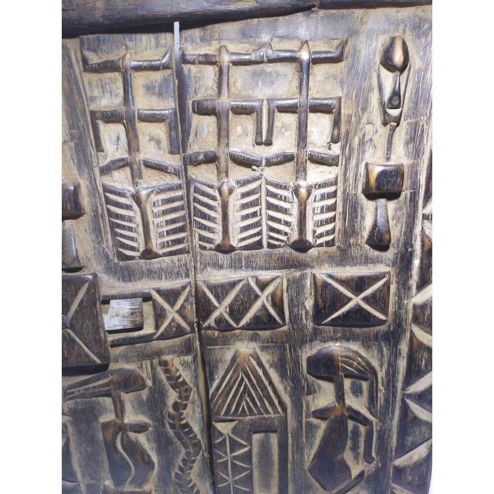African Dogon Door Carved Wood Granary Door Dogoan Tribe Mali Dogon ...
