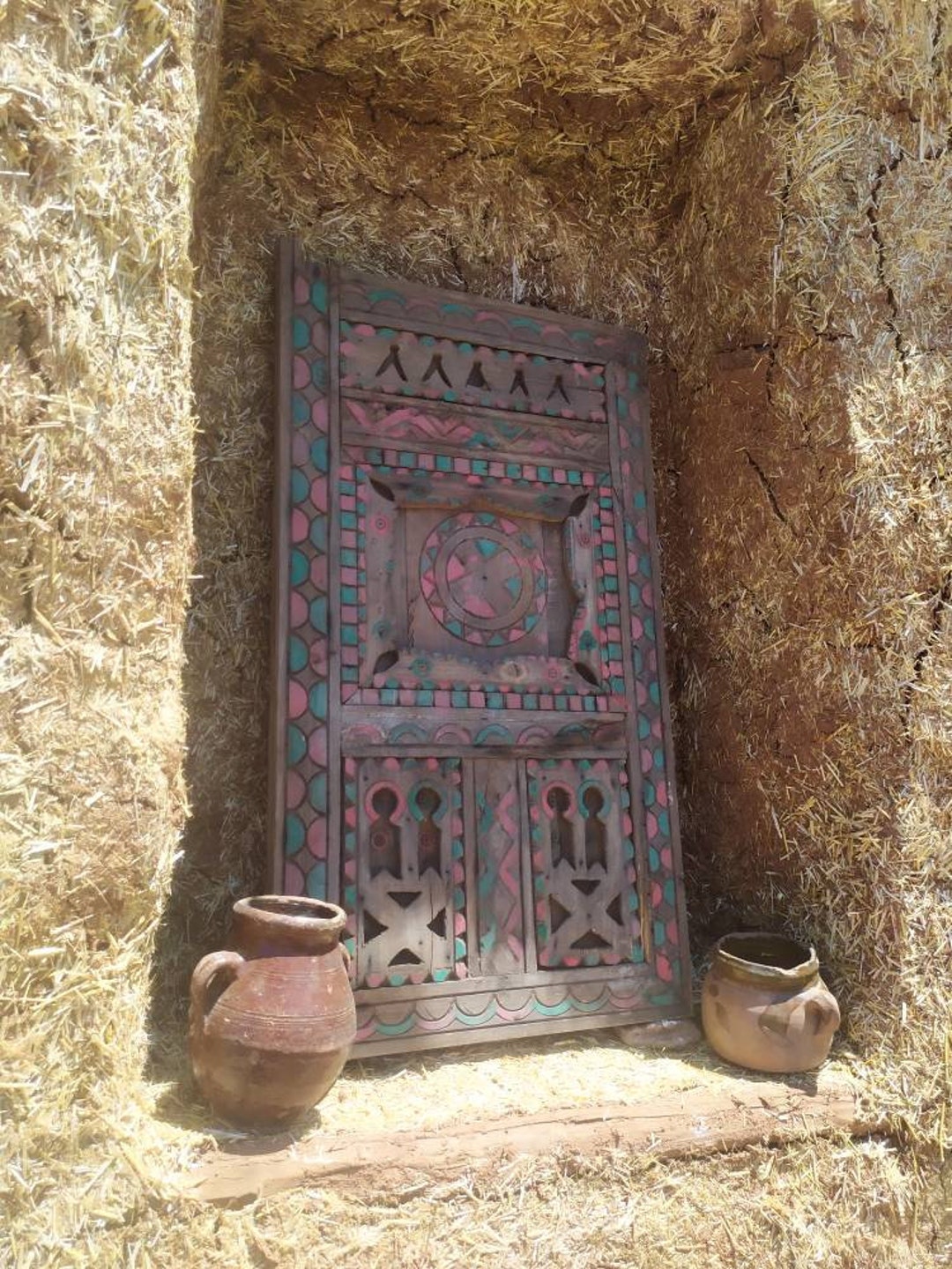 Unique Moroccan Berber Door, Traditional Moroccan Door Carved Wooden ...