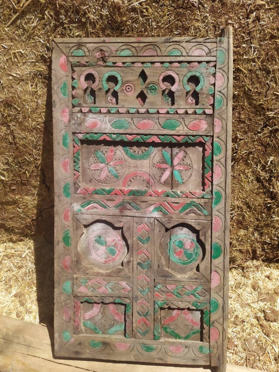 Unique Moroccan Berber Door, Traditional Moroccan Door Carved Wooden ...