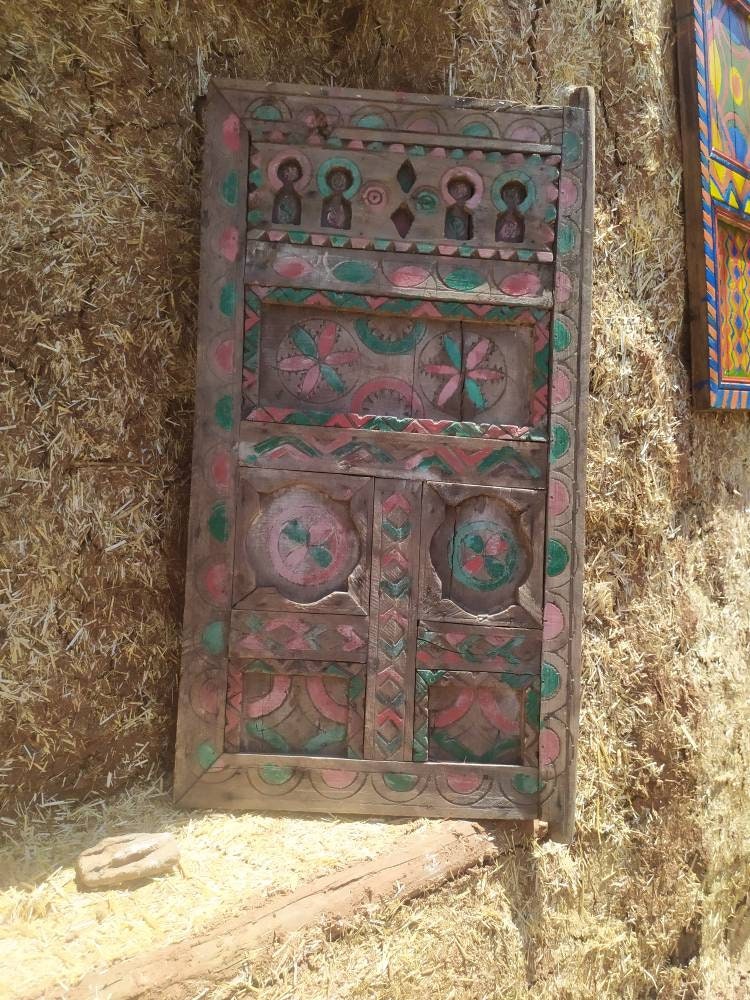 Unique Moroccan Berber Door, Traditional Moroccan Door Carved Wooden ...