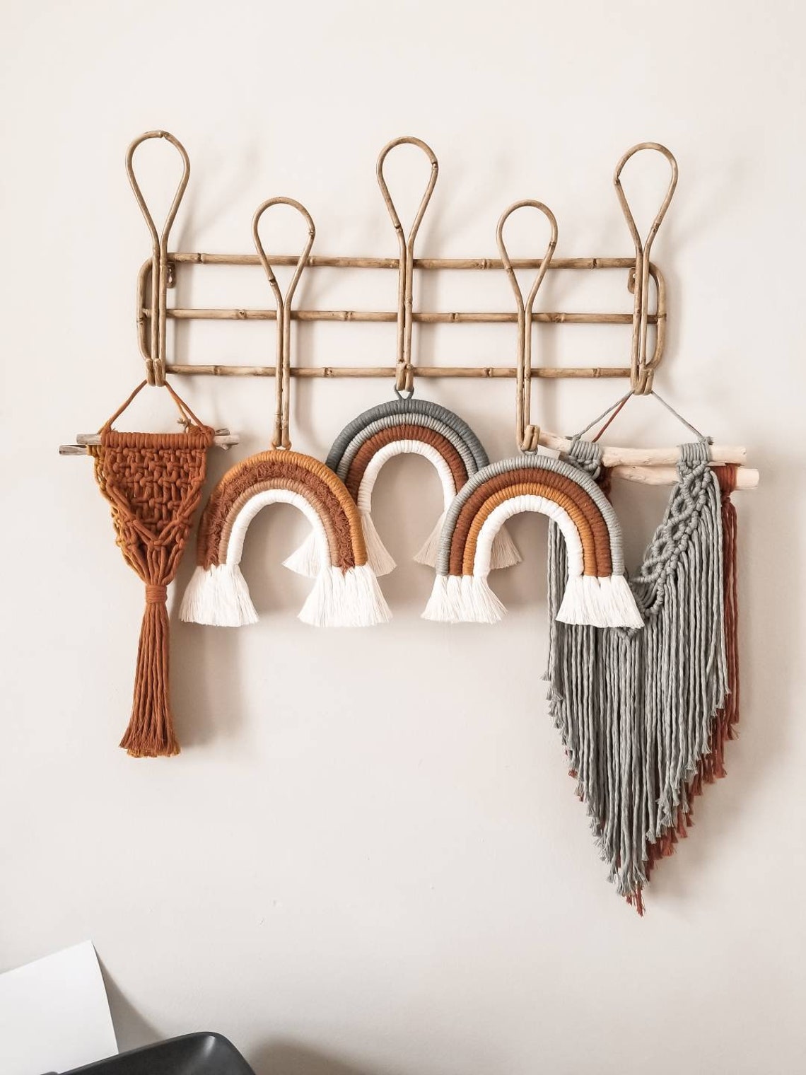 Rainbow Wall Hanging/ Rainbow Macrame / Rainbow Baby / Boho - Etsy