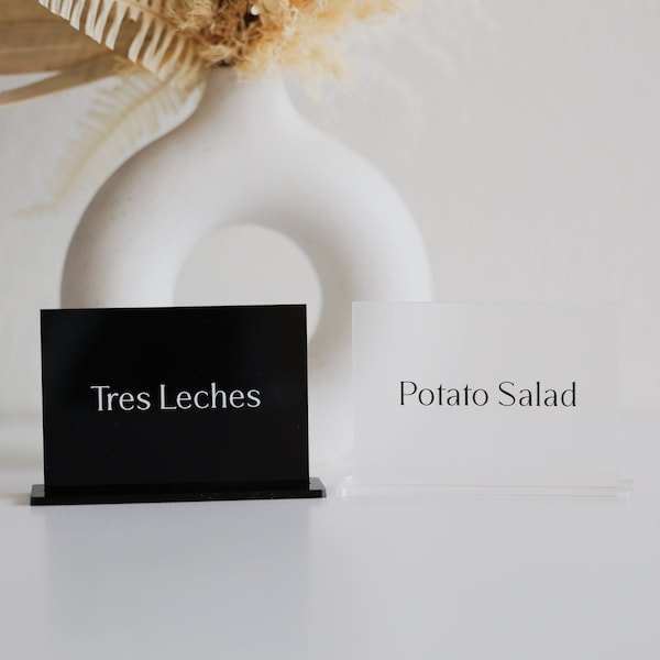 Food Buffet Name Tag - Etsy