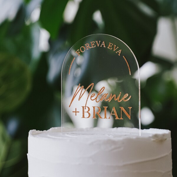 Modern Cake Topper - Etsy
