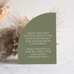 Custom Half Arch Text Acrylic Sign - Small Acrylic Business Signs ...