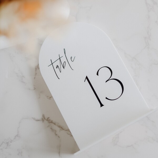 Arch Table Numbers - Etsy
