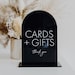 Cards & Gifts Arch Table Sign Gift and Cards Sign Modern - Etsy