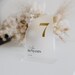 Half Arch Layered Luxe Acrylic Table Numbers - Wedding Table Numbers ...