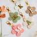 3D Flower Keychain Acrylic - Initial Flower Name Tag - Bridesmaids Gift ...