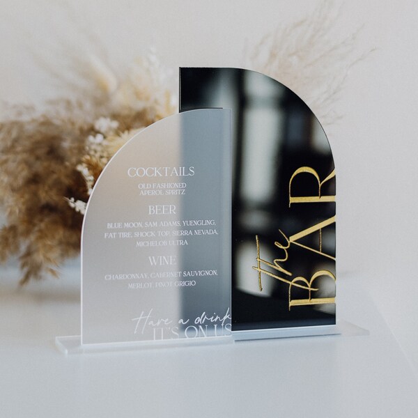 Acrylic Bar Sign - Etsy