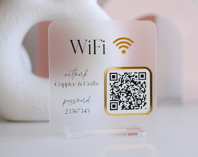 Custom Guest Wifi Password Sign, Personalized Family Wifi Sign ...