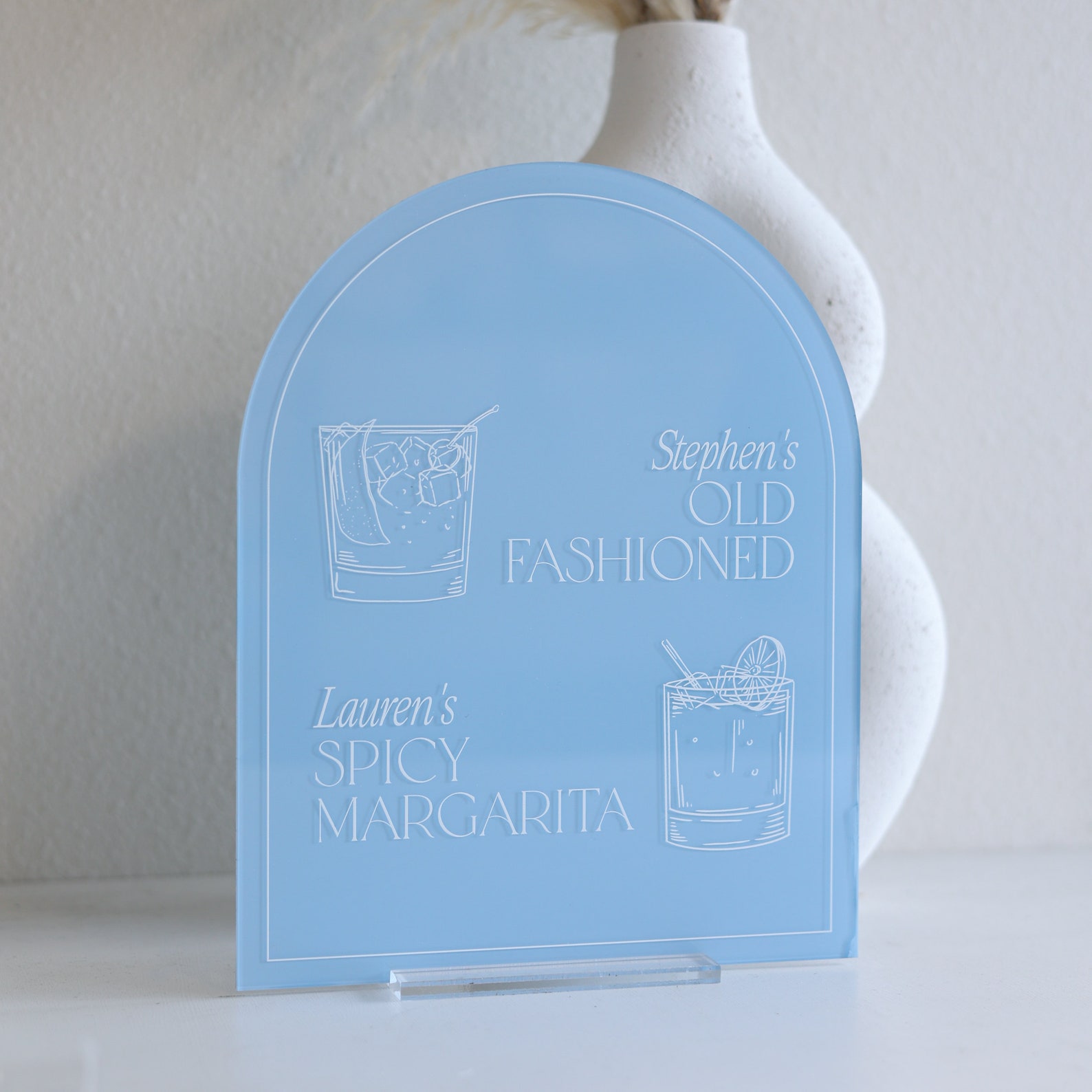 Signature Drink Bar Menu Sign Signature Cocktails Personalized Drinks ...