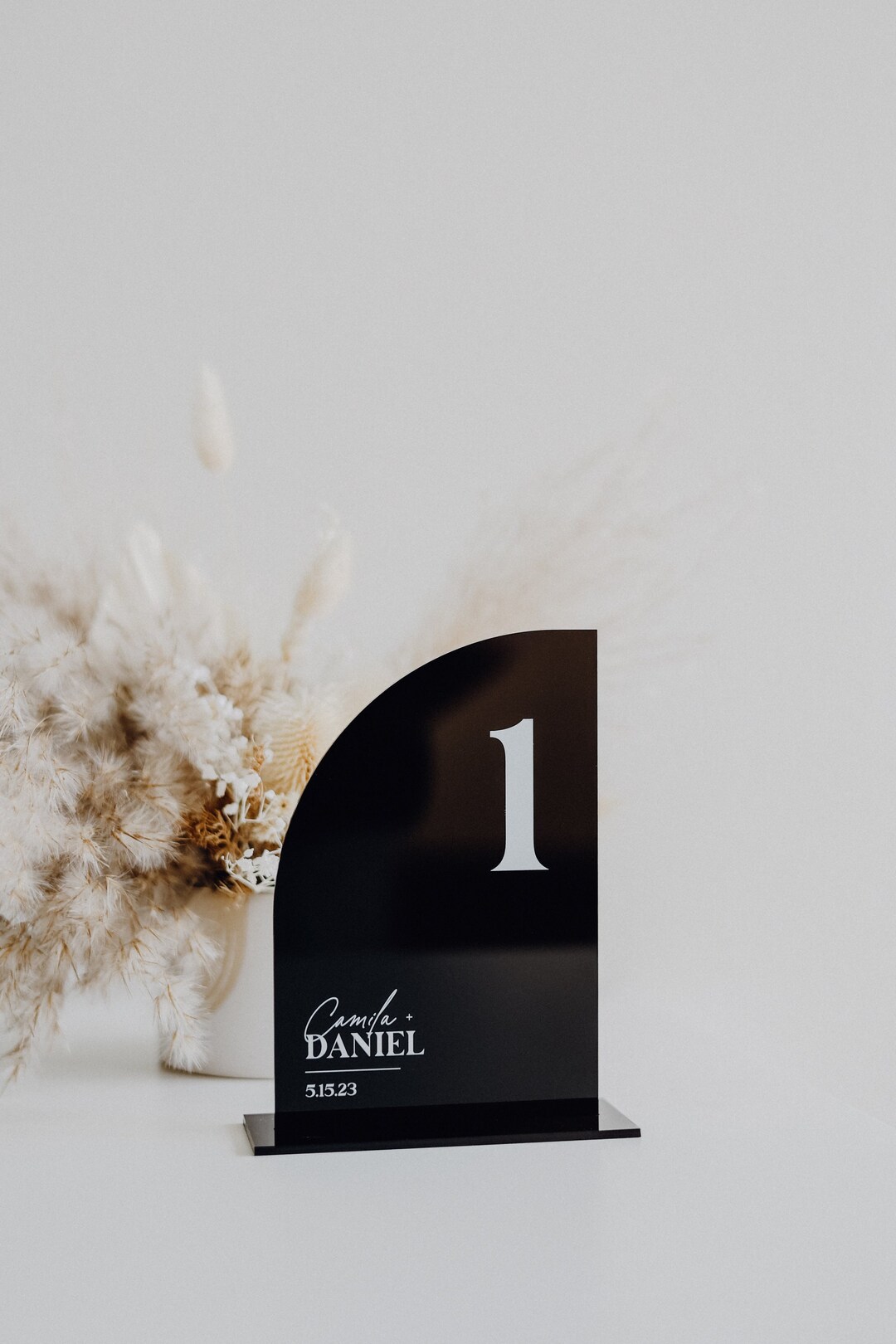 Half Arch Luxe Acrylic Table Numbers Wedding Table Numbers - Etsy