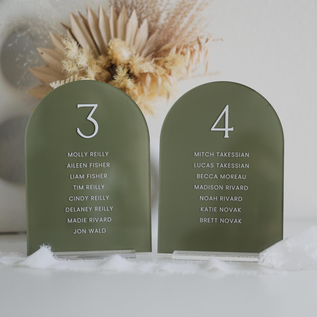 Arch Luxe 5x7 Seating Chart Signs Find Your Seat Table Seating Chart ...
