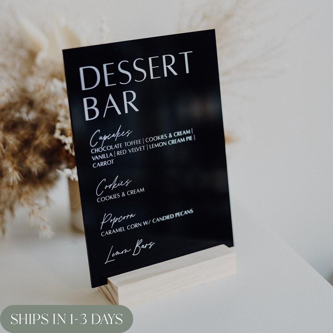 Dessert Table Sign | Sweetswedding Sign | Modern Script Acrylic Wedding ...