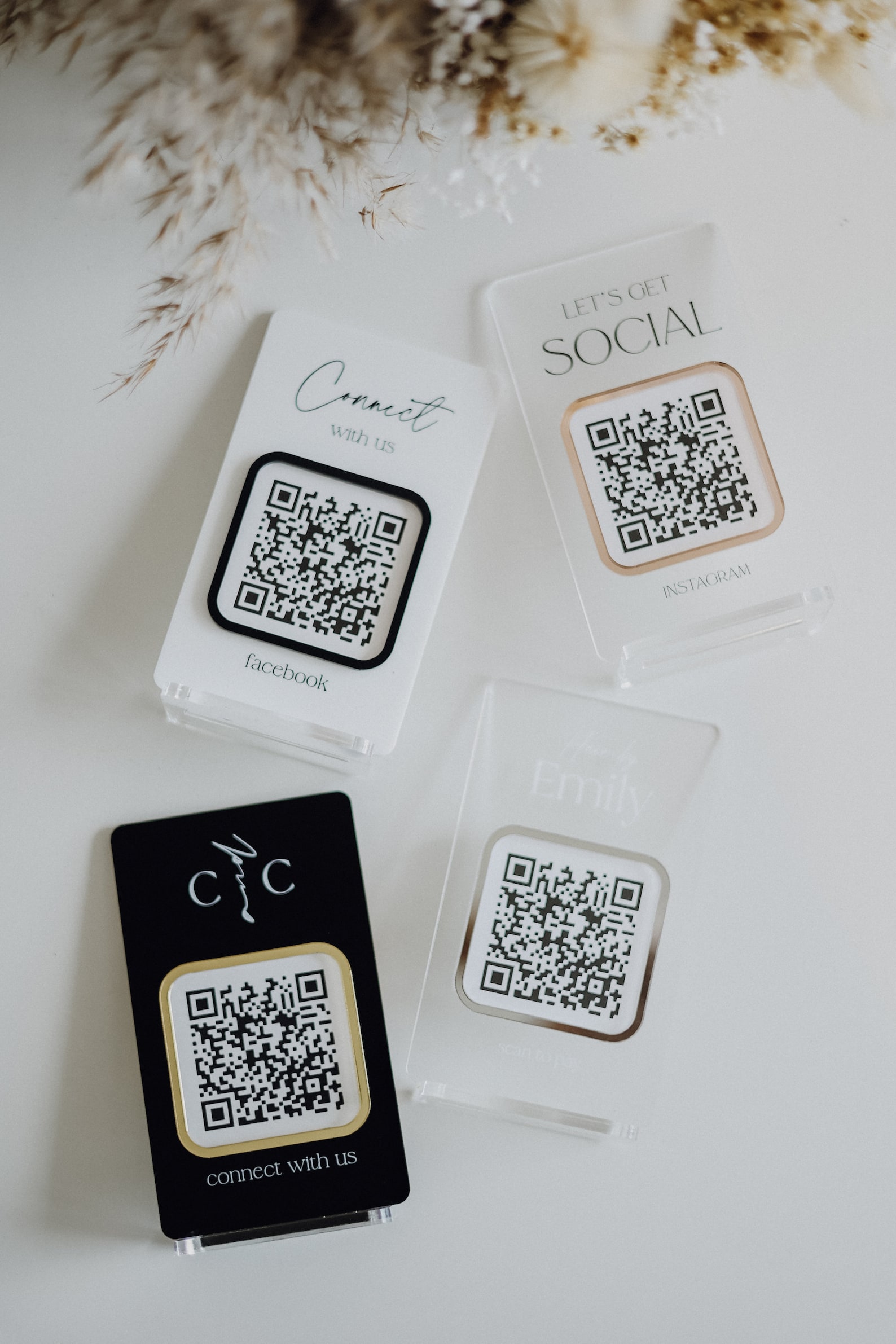 QR Code Sign Mini Stocking Stuffer Scan to Pay Sign Social - Etsy