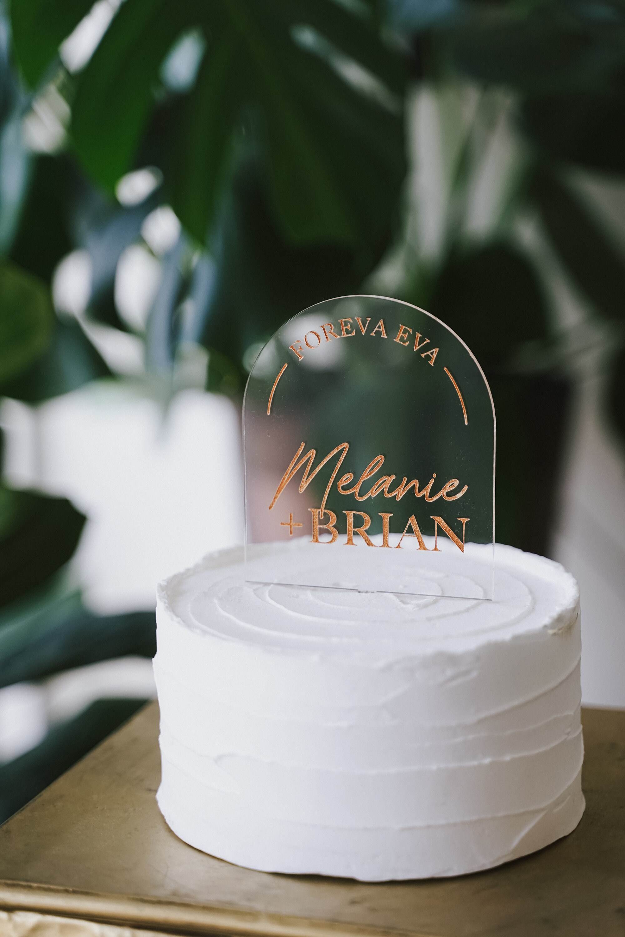 Custom Name Arch Acrylic Cake Topper Modern Arch Cake Topper | Etsy