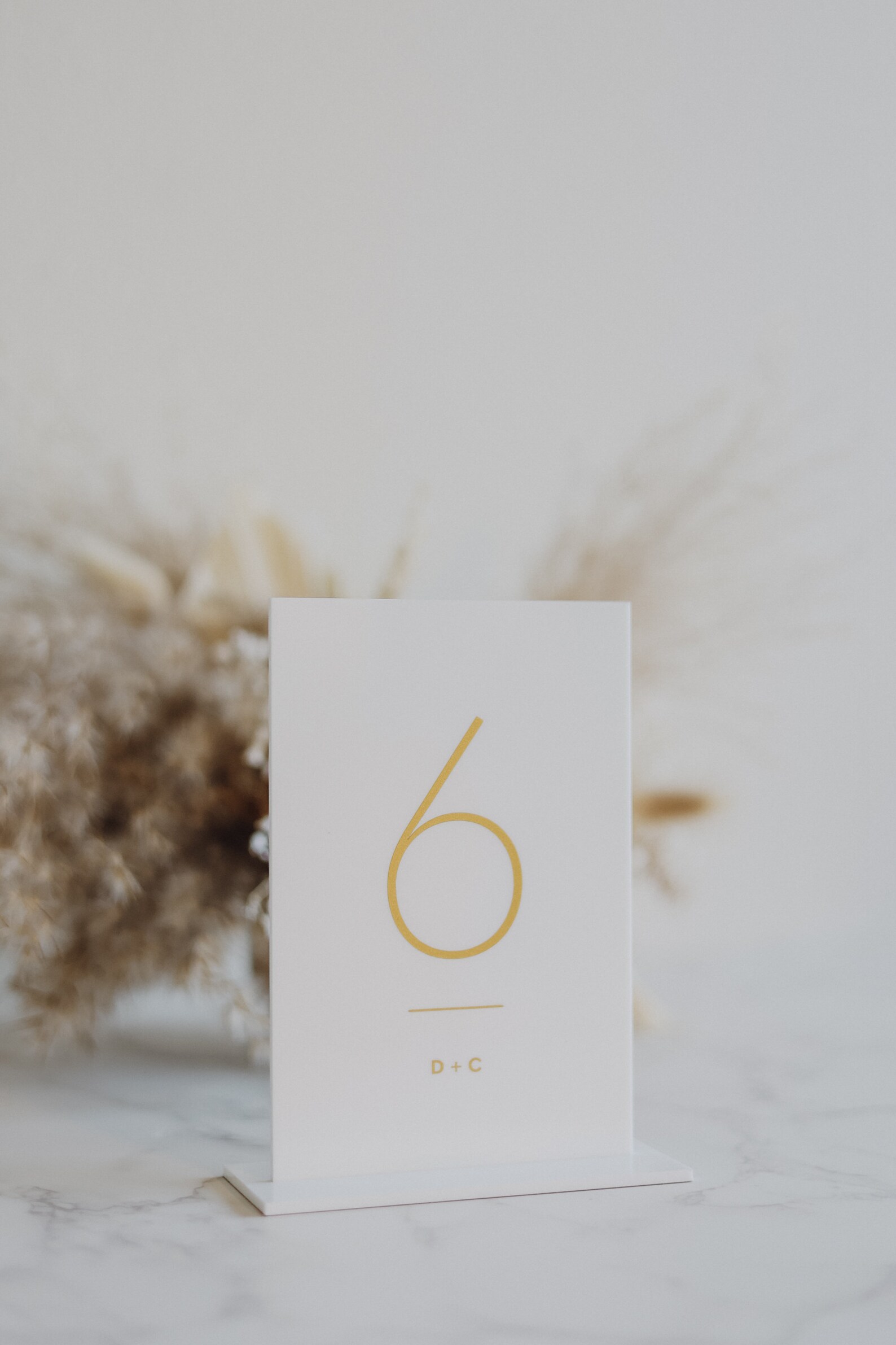 Luxe Acrylic Rectangle Table Numbers Minimalist Wedding Table Numbers ...