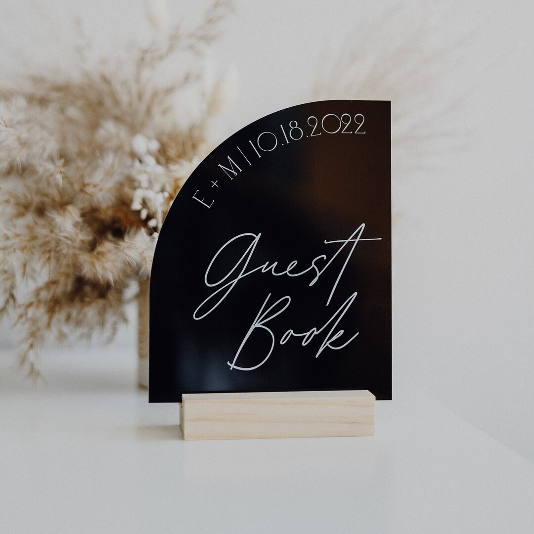 Guestbook Half Arch Table Sign Please Sign Our Guestbook Sign Guestbook ...
