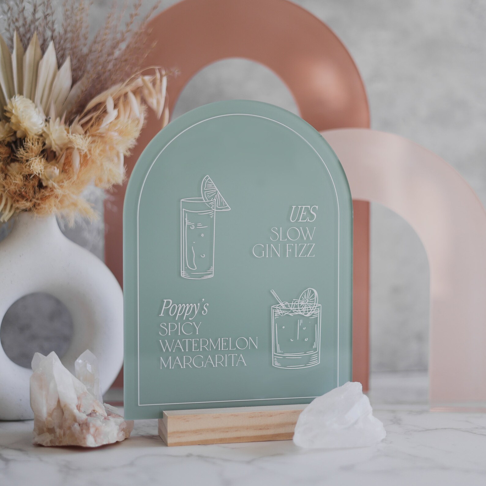 Signature Drink Bar Menu Sign Signature Cocktails Personalized Drinks ...