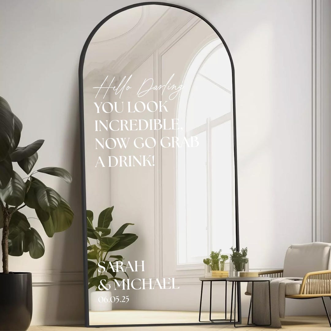 Welcome Vinyl Decal for Mirror - Welcome Sign Vinyl Decal - Welcome ...