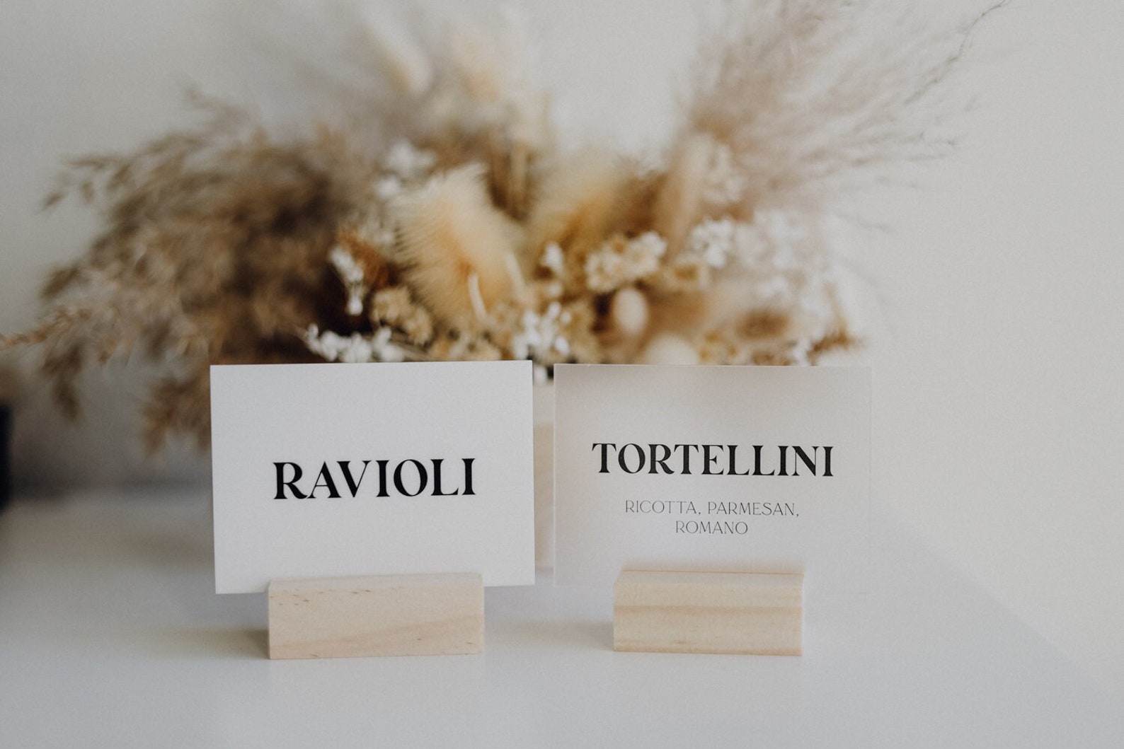 Acrylic Food Signs Wedding Food Signs Buffet Food Tag - Etsy