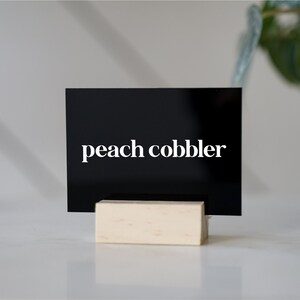 Acrylic Food Signs Wedding Food Signs Buffet Food Tag - Etsy