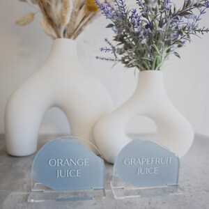 Acrylic Food Signs - Wedding Food Signs, Buffet - Custom Food Signs ...