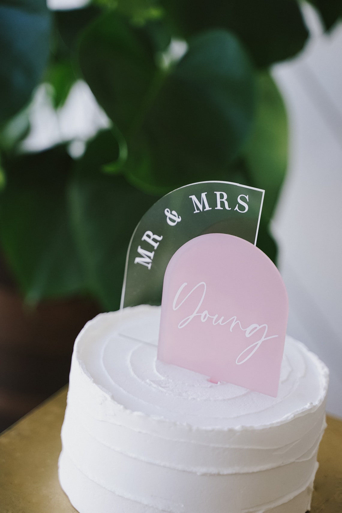 Mr & Mrs Arch Acrylic Cake Topper Double Modern Arch Cake - Etsy