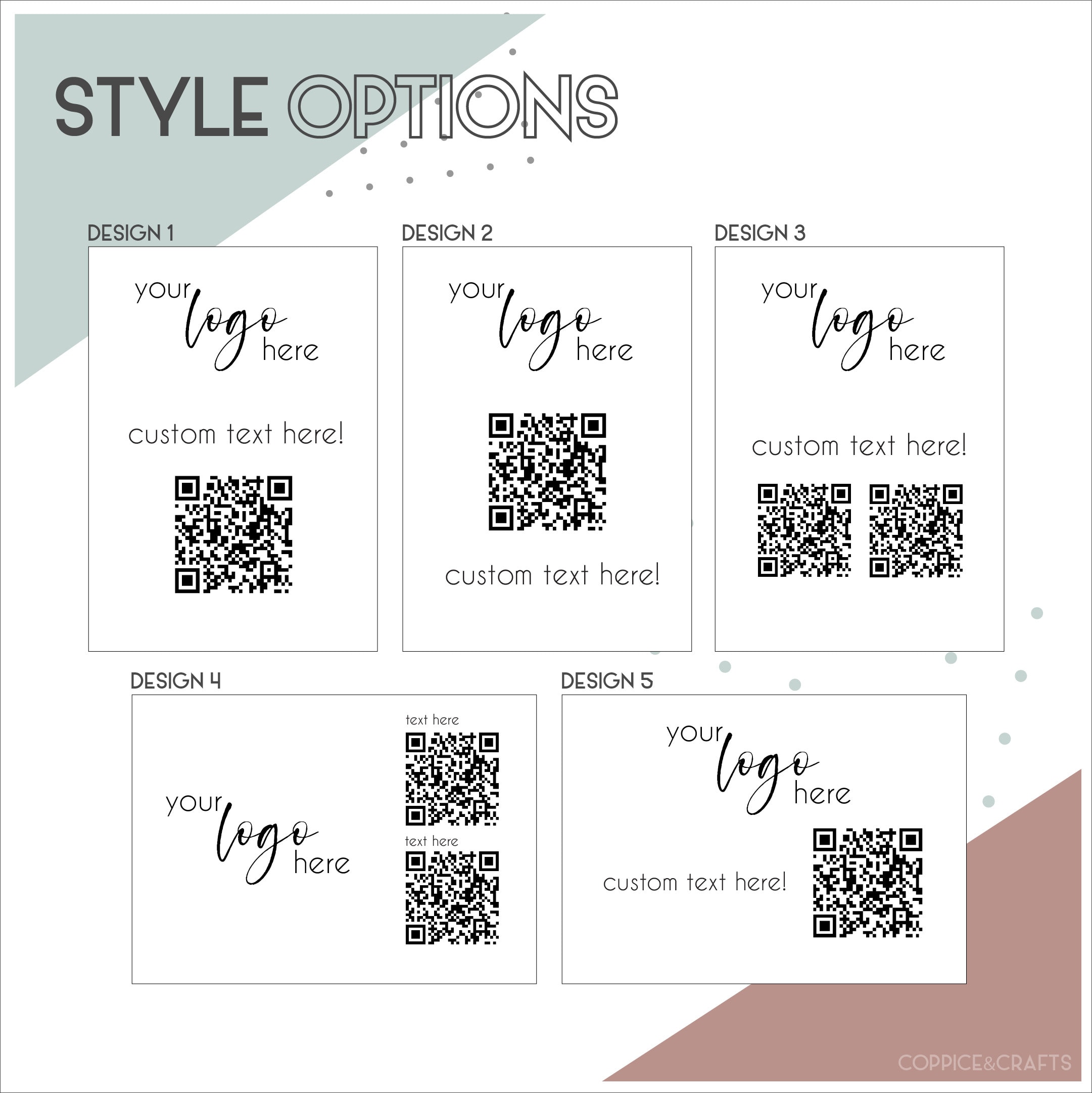 QR Code Acrylic Display Sign With Base Social Media Menu - Etsy UK