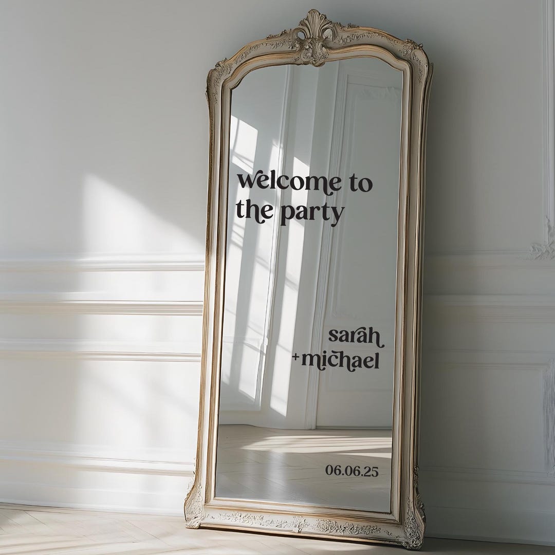 Welcome Vinyl Decal for Mirror - Welcome Sign Vinyl Decal - Welcome ...
