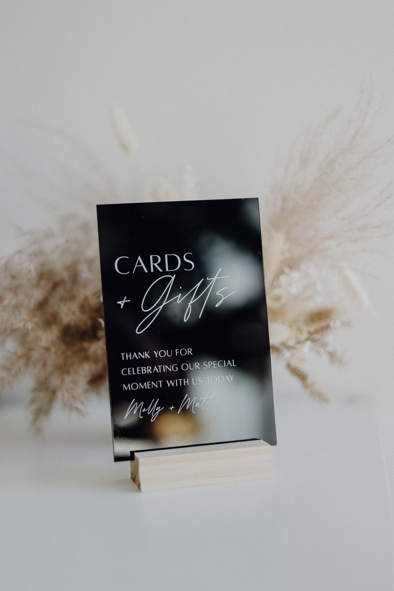 Cards & Gifts Table Sign Gift and Cards Sign Modern Script - Etsy
