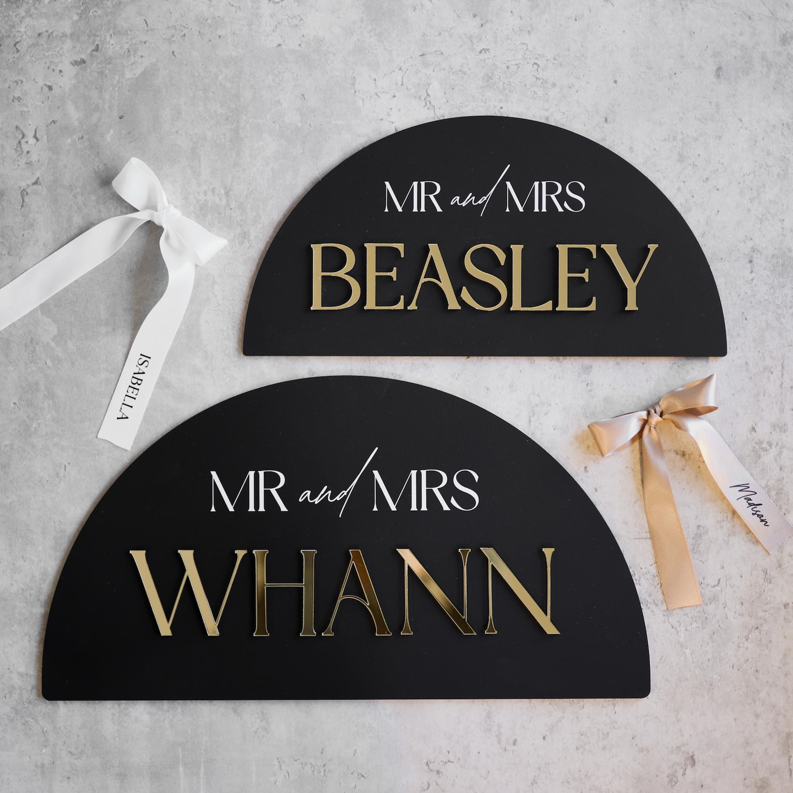 3D Arch Sweetheart Table Sign Acrylic - Mr Mrs Acrylic Sign for Head ...