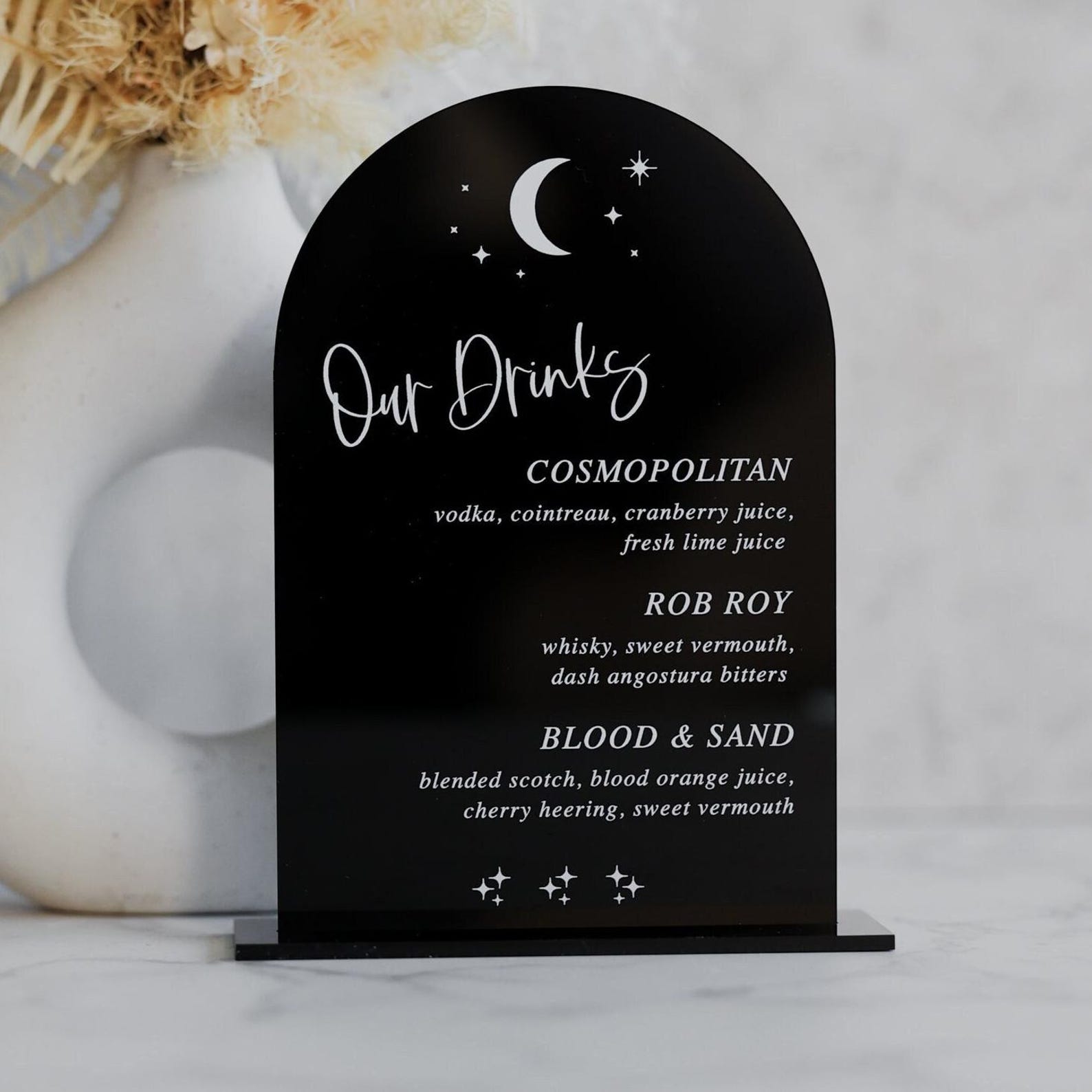 Signature Drink Bar Menu Sign | Signature Cocktails Personalized Drinks ...