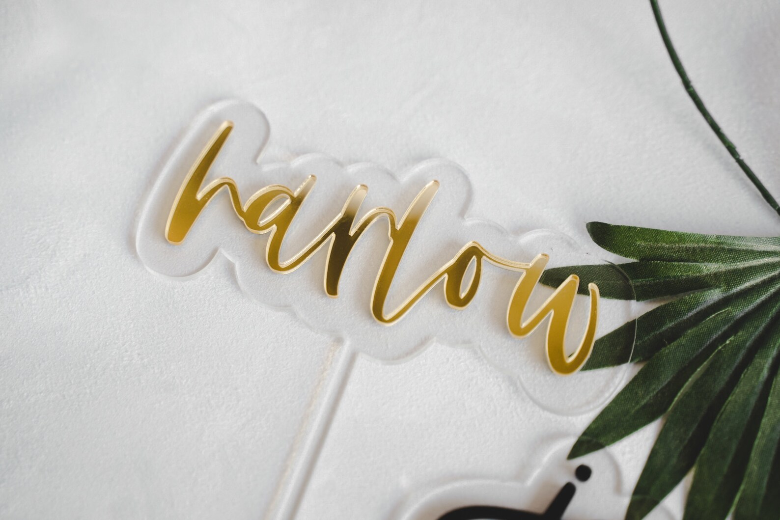 Name Double Acrylic Cake Topper Laser Cut Cake Topper - Etsy