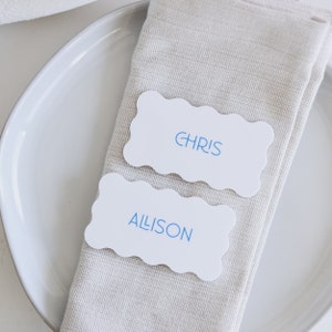 Scallop Place Cards Acrylic - Acrylic Place Cards - Scallop Table ...