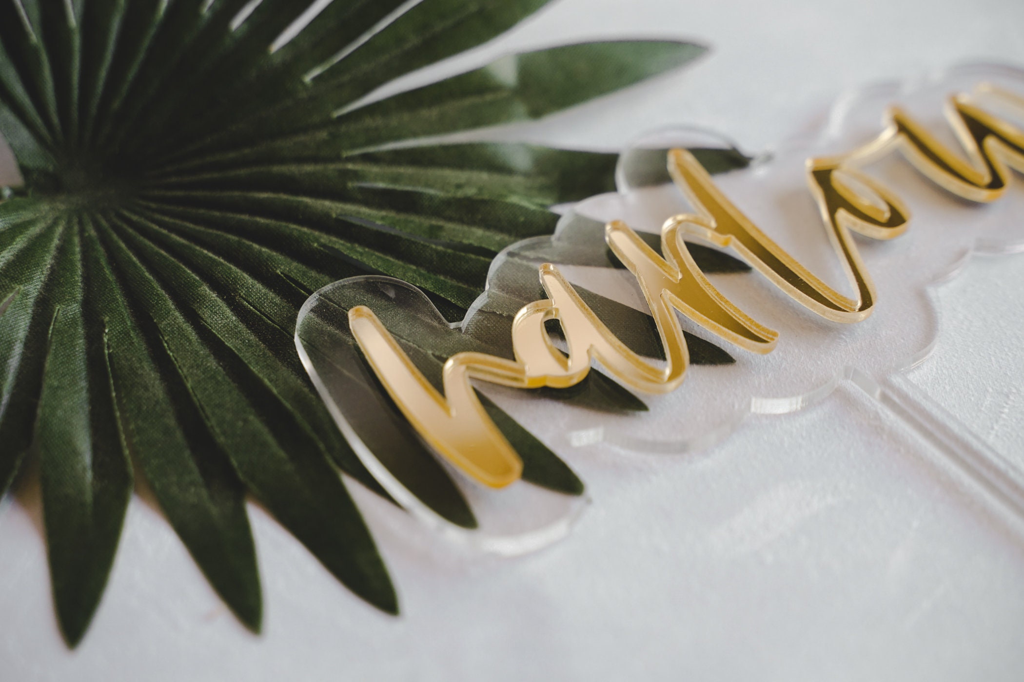 Name Double Acrylic Cake Topper Laser Cut Cake Topper - Etsy