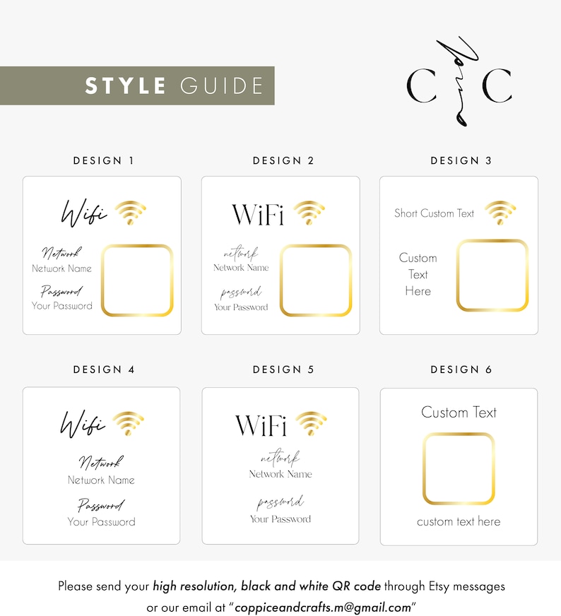 Wifi QR Code With Base Wifi Sign Scan for Wifi Custom - Etsy