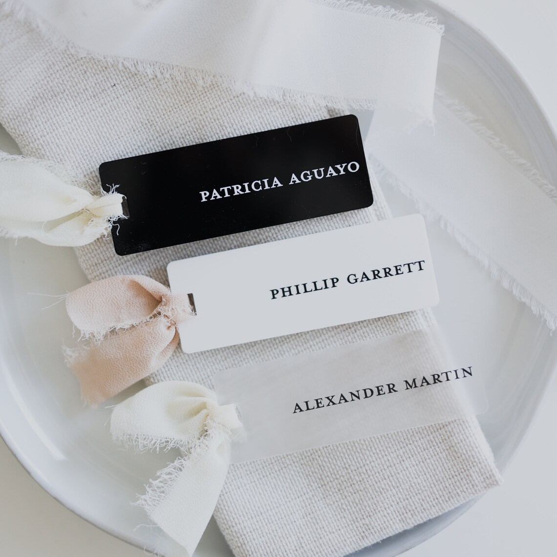 Rectangle Place Cards Acrylic - Acrylic Place Cards - Minimalist Table ...