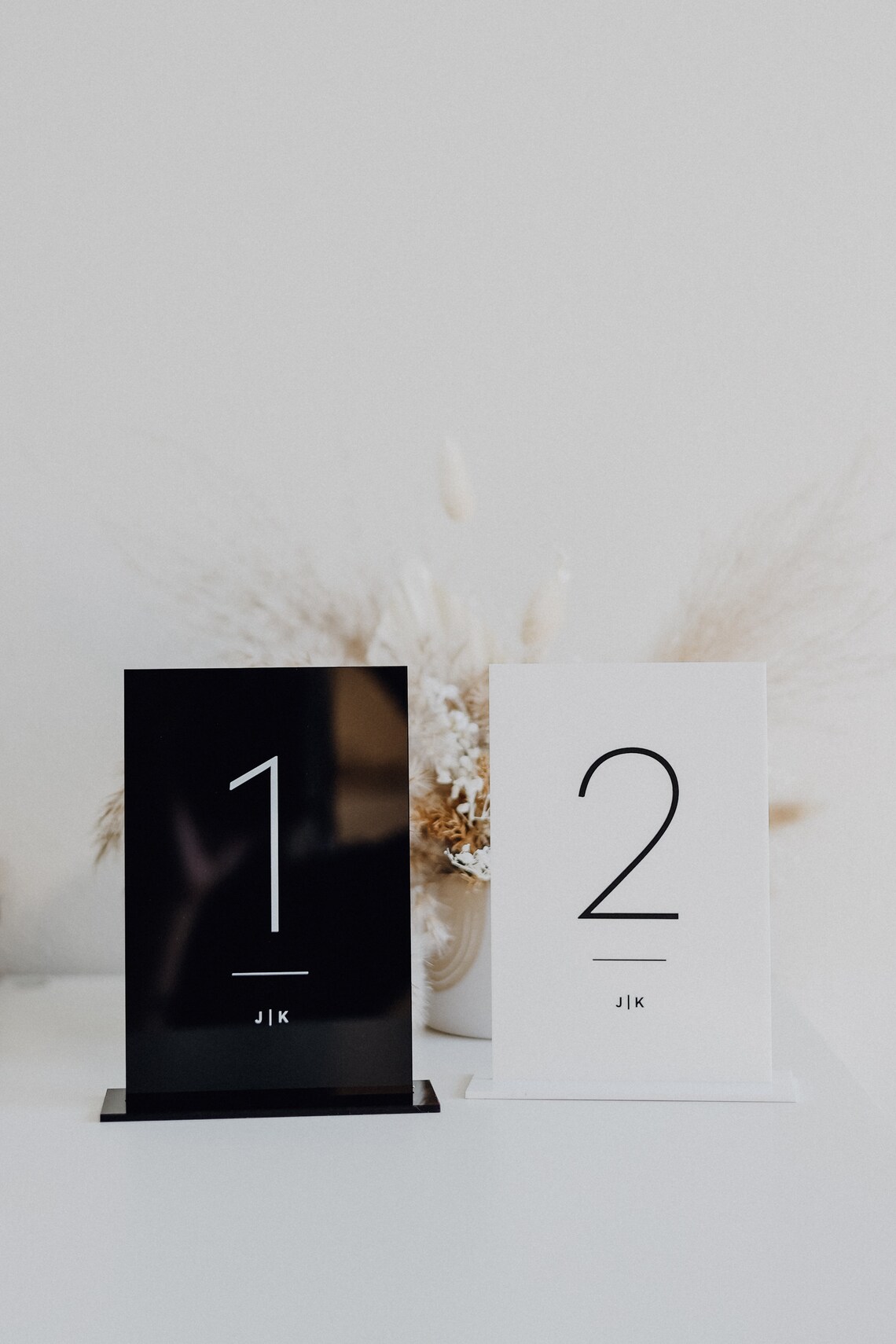 Luxe Acrylic Rectangle Table Numbers Minimalist Wedding - Etsy